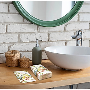 Gift Boutique 100 Bird Guest Napkins Disposable Paper Pack Birds on Branches Hand Napkin for Bathroom Powder Room Wedding Anniversary Holiday Spring Tea Party Bridal Baby Shower Decorative Towels