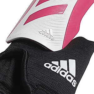 adidas unisex-teen Tiro Soft Ground Match Shin Guards, Team Shock Pink/White, Medium