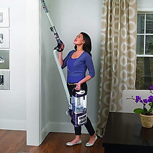 Shark Navigator Deluxe Upright Corded Bagless Vacuum for Carpet and Hard Floor with Lift-Away Hand Vacuum and Anti-Allergy Seal (NV361PR), Purple (Renewed)