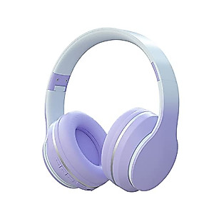 Wireless Noise Cancelling Over-Ear Headphones Lightweight Foldable Sport Game Headset HiFi Stereo Deep Bass Headset Built-in Mic Metal Chip Bluetooth FM Pluggable Card for Cell Phone PC Laptop