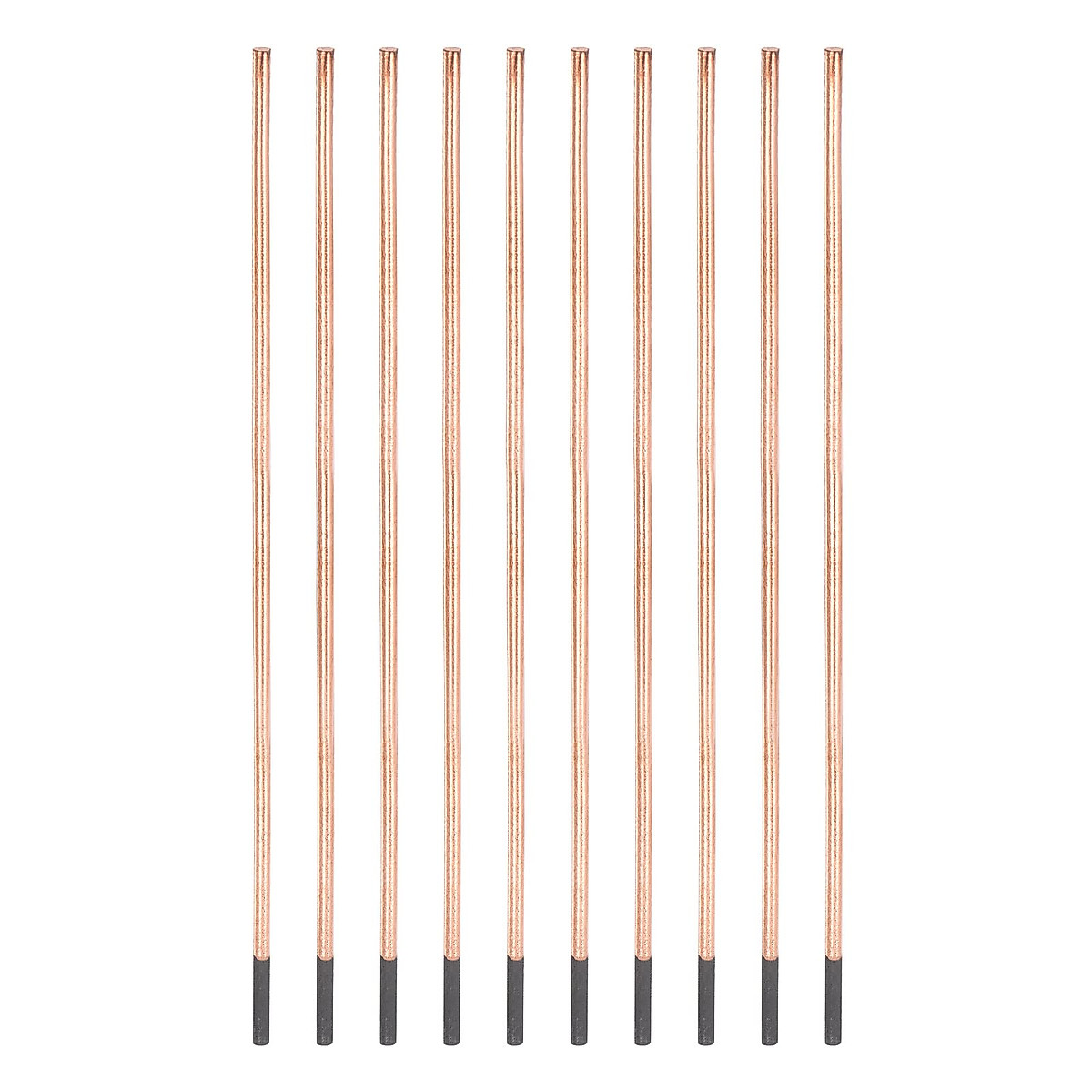 HARFINGTON 10pcs Copper Coated Gouging Carbon 4x355mm Carbon Gouging Rods Electrodes for Cutting and Gouging Metals