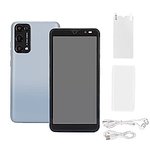 Cuifati Rino8 Pro Unlocked Andriod Smartphone, 5.45 Inch HD Screen Smart Phone, 512MB+4GB, Dual SIM, 128GB of Expandable Storage, Ultra Thin Face Recognition Cell Phone for Android 4.4.2(Grey)