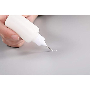 Onwon 10 Pieces Precision Needle Tip Glue Bottle Applicator 1 Ounce/ 30 ml Empty Applicator Glue Oiler Squeeze Bottle for Paper Quilling DIY Craft