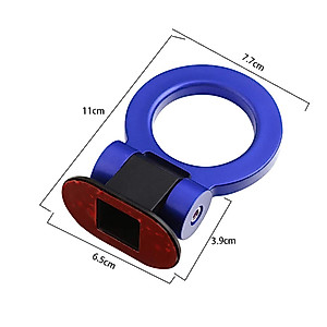 idain Universal Car Bumper Sticker Dummy Tralier Tow Hook Kit ONLY for Decoration (Blue)