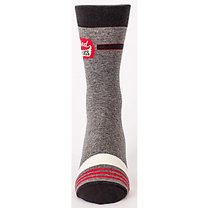 Blue Q Men's Funny Novelty Crazy Crew Socks with Sayings (fit shoe size 7-12)