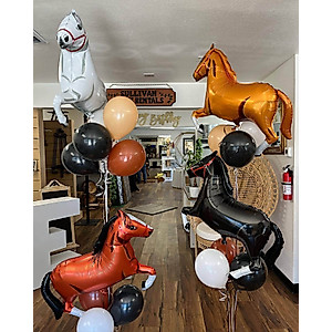 4 Pack Giant Horse Balloons Horse Themed Balloons gallant horse balloons for Horse Party Themed Birthday Party Decorations Supplies