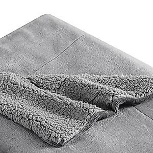 Eddie Bauer Ultra-Plush Collection Throw Blanket-Reversible Sherpa Fleece Cover, Soft & Cozy, Perfect for Bed or Couch, Smoke Grey