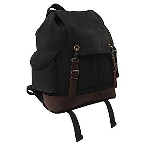 Rothco Vintage Expedition Rucksack, Black