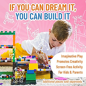 Strictly Briks Compatible with Lego AlphaBriks and 10x10 Green Baseplate, 100 Pieces, 2x2 Alphabet Letter Bricks, Easy to Remove, Fun and Educational Tool, 100% Compatible with All Major Brands