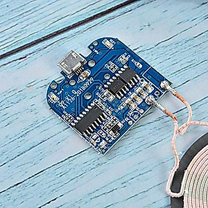 Wixine 2Pcs Qi Wireless Charger PCBA Circuit Board with Coil Pad Charging for DIY K9G9