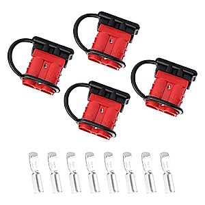 wedfish 4PCS 50A 6-10 Gauge Battery Quick Connecto/Disconnec Wire Harness Plug,Battery Cable Quick Connectors for 12V-36V Motor Winch Trailer or Other Electrical Device