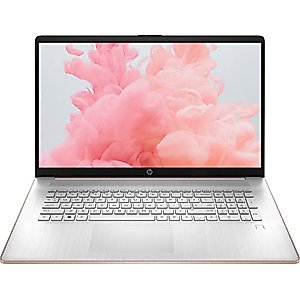 2022 Newest HP Pavilion Laptop, 17" HD+ (1600 x 900) LED Display, AMD Athlon Silver Processor, AMD Radeon Graphics, 16GB RAM, 1TB PCIe SSD, Fingerprint Reader, Wi-Fi 6, BT 5.0, Windows 10, Rose Gold