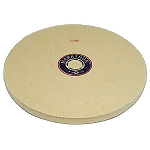 Marathon 8" Felt Polishing Wheel, 1/2" Thick, Pin Hole, Soft Density