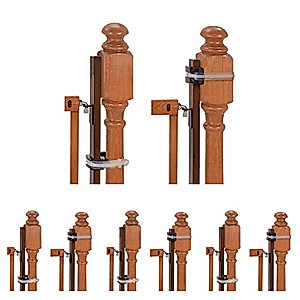 Summer Banister to Banister Gate Mounting Kit - Fits Round or Square Banisters, Accommodates Most Hardware & Pressure Mount Baby Gates up to 37 Tall, Gate Sold Separately (Pack of 4)