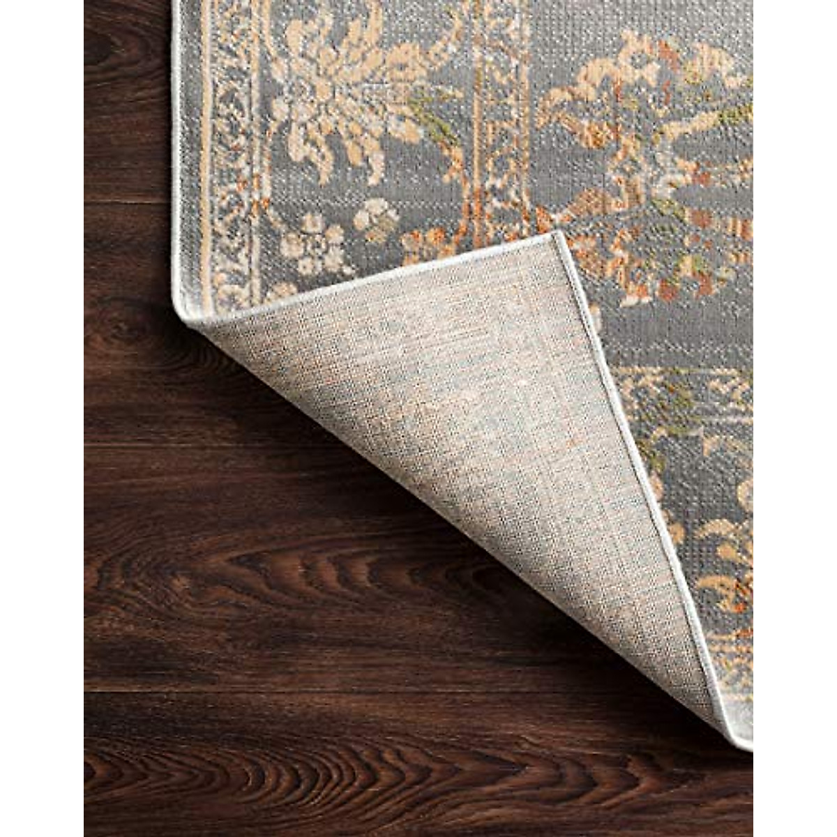 Loloi II Isadora Collection ISA-05 Silver/Silver, Transitional 8'-0" x 10'-0" Area Rug
