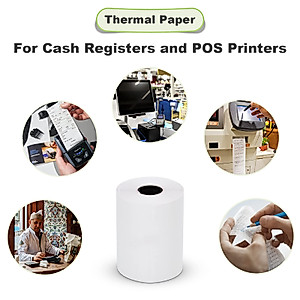 MFLABEL 2 1/4" x 50' Thermal Paper Cash Register POS Receipt Paper Credit Card Paper 5 Rolls