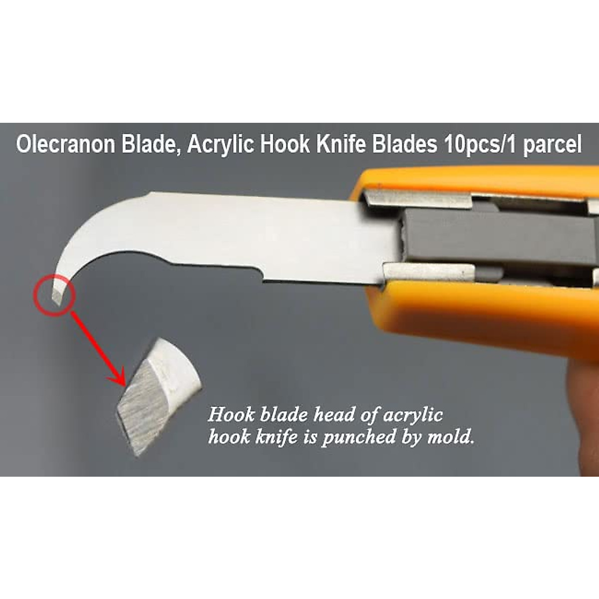 Olecranon Blade, Acrylic Hook Knife Blades 10pcs/1 parcel