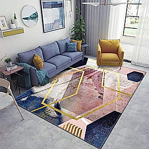 Abstract Geo Area Rugs Non-Slip Floor Mat Doormats Home Runner Rug Carpet for Bedroom Indoor Outdoor Kids Play Mat Nursery Throw Rugs Yoga Mat