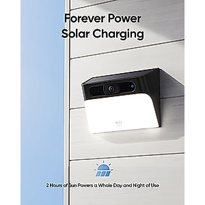 eufy Security Solar Wall Light Cam S120, Solar Security Cameras Wireless Outdoor, 2K Camera, Forever Power, Motion Activated Light, AI Detection, IP65 Waterproof, Spotlight, No Monthly Fee