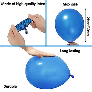 Holicolor 100pcs Paw Patrol Balloons Colorful Latex 12inches with Dog Paw Print Balloons for Birthday Paw Patrol Theme Decorations