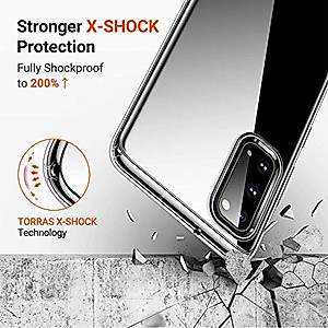 HHUAN Case for TCL 10 Plus (6.47 Inch) with 2 X Tempered Glass Screen Protector, Clear Soft Silicone Cover Bumper TPU Shockproof Phone Case for TCL 10 Plus - WM86
