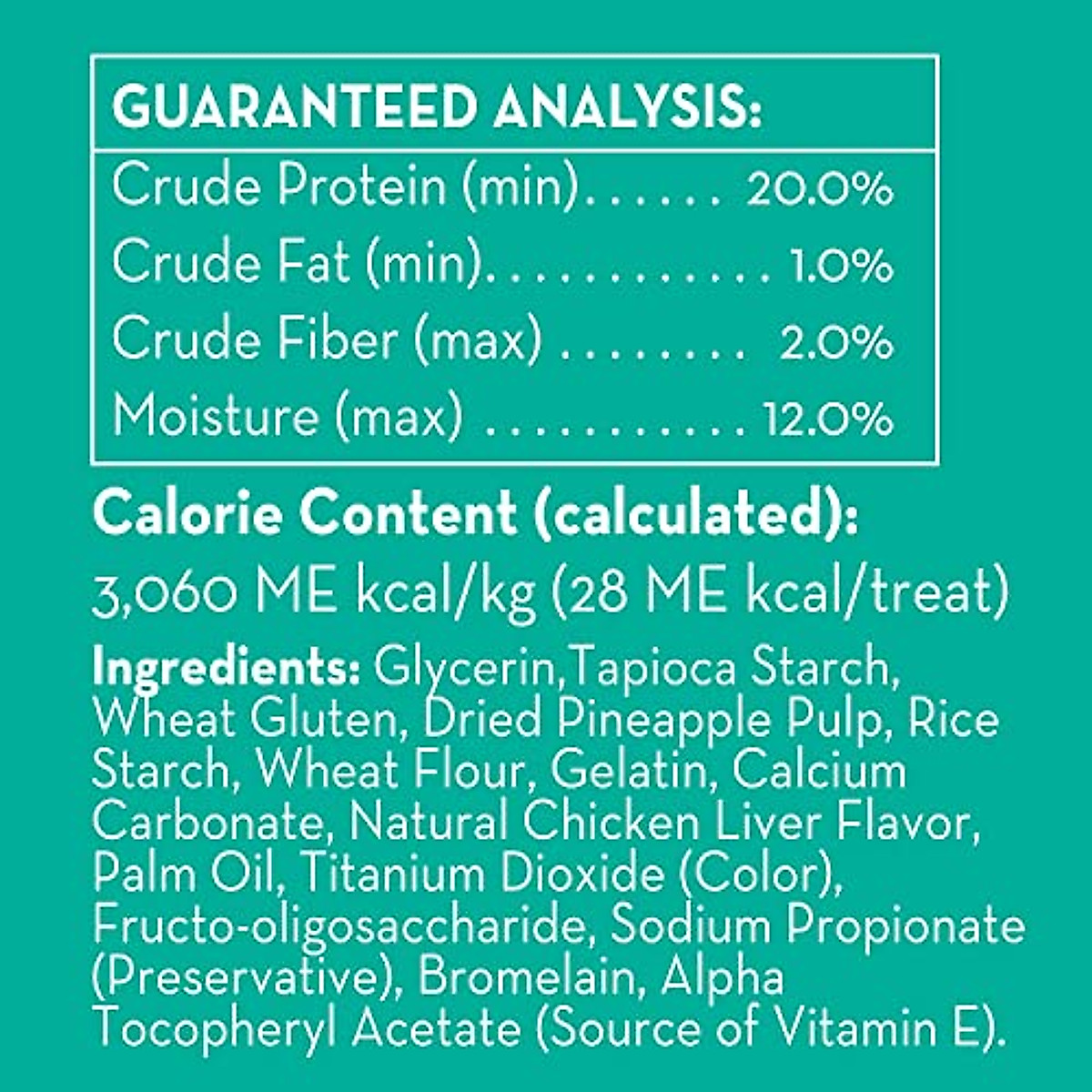 Dingo Denta Treats Teeth Whitening Mini Chews, 24 Pack, Flavourless, 7.6 Oz