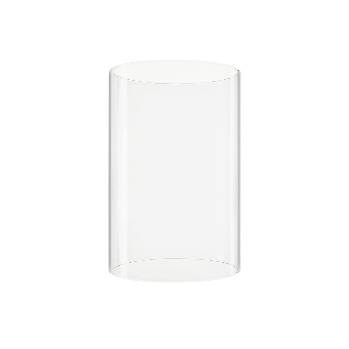 CYS EXCEL D-4" H-6" Glass Open Ended Hurricane Candleholder Bottomless Cylinder Sleeve Clear Chimney Shade Tube Cover, 1 Piece