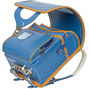 Baobab's wish Ransel Randoseru Japanese schoolbag Backpacks Lightweight & Sturdy Japan Backpacks With One-touch Switch, Steelblue (rbsb-012)