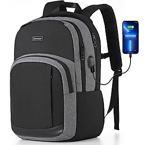 Laptop Backpack Travel, School Backpack for Men Women Boys Girls Anti Theft Water Resistant College Bookbag with Usb Charging Port Fits 15.6 Inch Notebook Over 3 Years Old