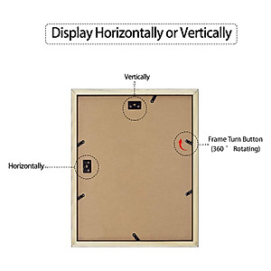 Golden State Art, 11x14 Black Photo Wood Collage Frame with Tempered Glass and White Mat displays (2) 5x7 Pictures