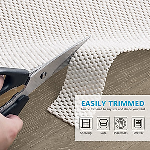 TJWODO Non Slip Area Rug Pads Non Skid Rug Gripper 8x10 Feet Extra Thick Pad Anti-Slip Carpet Rug Mats for Hardwood Surface Floors, Keep Rugs Safe and in Place (8 x 10 Ft)