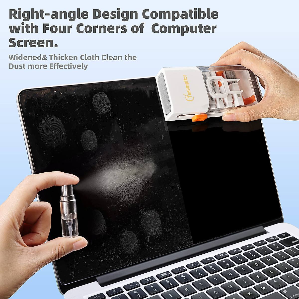 Laptop Screen Keyboard Cleaner Kit, Electronics Cleaning Tool for MacBook iPad iPhone Pro, Brush Tool for Tablet, Computer, PC Monitor,TV Camera Lens New Compact with Patent