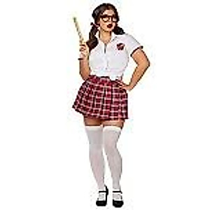 Spirit Halloween School Girl Costume Kit | School Girl Outfit | Roleplay Costume - S