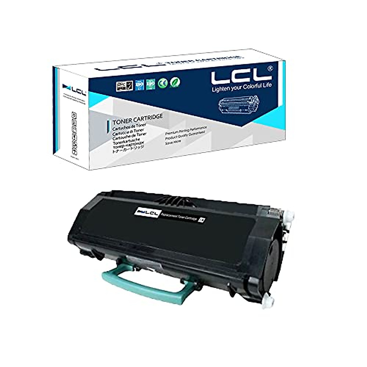 LCL Compatible Toner Cartridge Replacement for Lexmark E260A21A E260 E260d E260dn E260dtn E260dt E360 E360dn E360dtn E360d E460 E460dn E460dw E462dtn E462 E460d E460dtn (1-Pack Black)