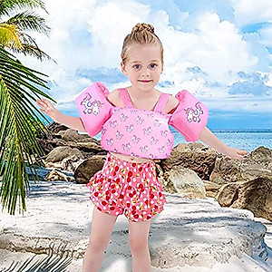 Gogokids Kids Swim Vest, Toddler Floaties for 20-50 lbs/2-6 Years Old Girls and Boys, Float Swimwear with Shoulder Strap