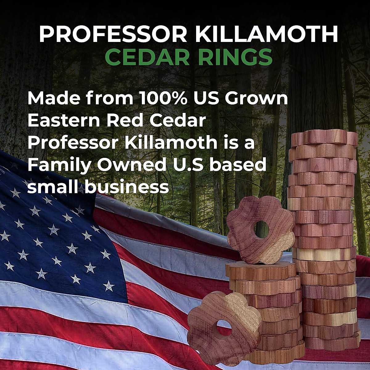 Cedar Rings for Clothes Storage – Stop Clothes Damage - 30 Fresh Cedar Rings to Protect Your Clothes