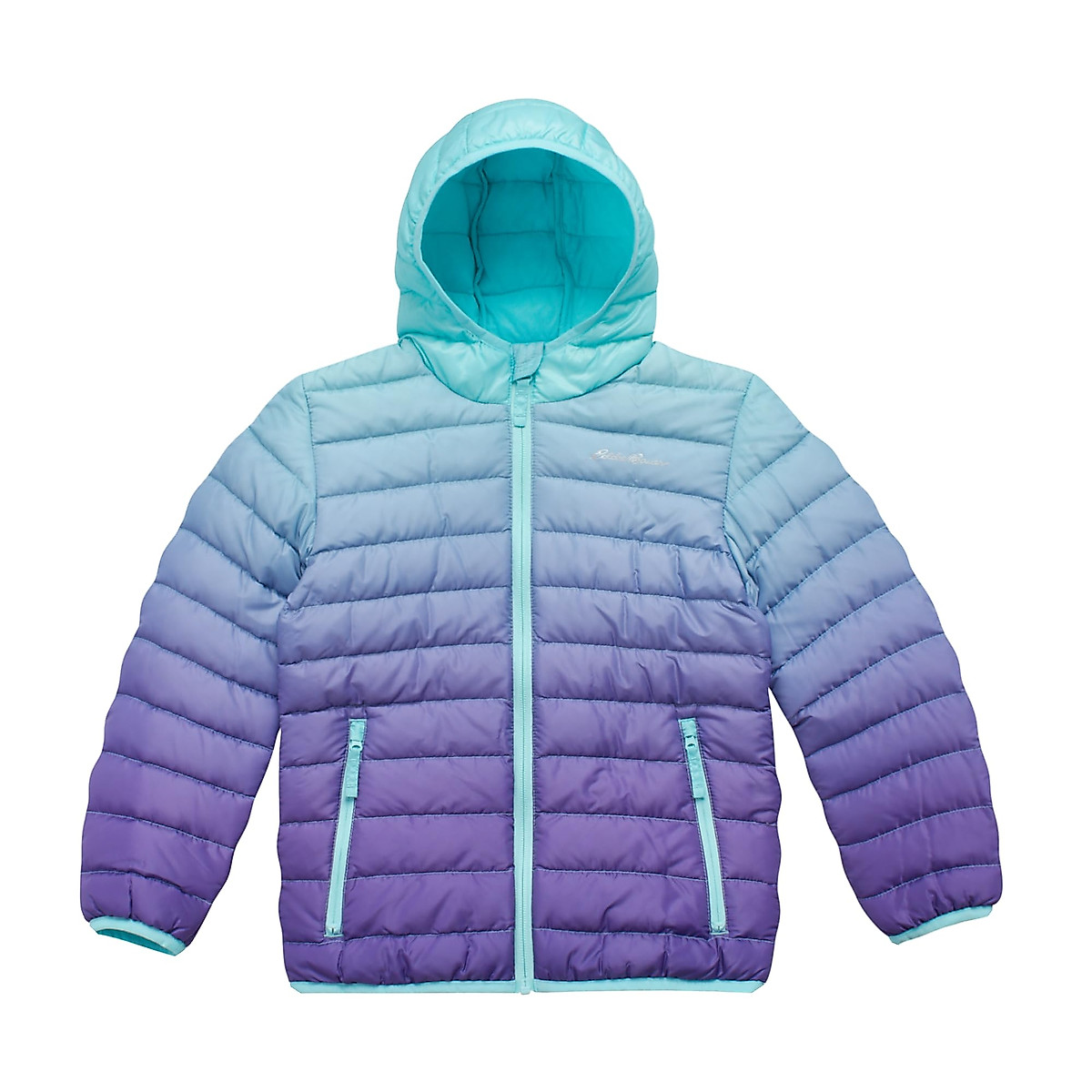 Eddie Bauer Girls' Jacket - CirrusLite Weather Resistant Down Coat for Girls - Insulated Quilted Bubble Puffer (3-20), Size 14-16, Purple