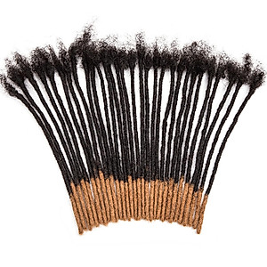 Originea 0.4cm and 0.6cm 0.8cm Width Options 6-18 Inch 100% Human Hair Loc Extension Full Handmade Permanent Locs Can Be Dyed and Bleached for Women Men Kids Dreadlock Extensions Real Human Hair