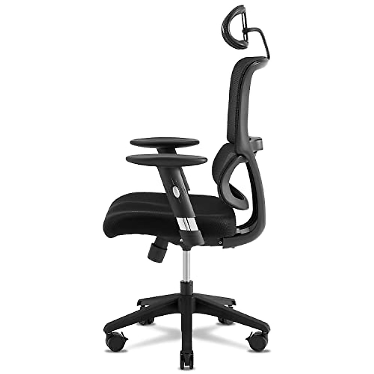 MAVIX M4 Gaming Chair: 19.5” Mesh Seat, DVL, Fixed Back Recline - Airy Comfort/Responsive Support/Adjustable Features for Gamers (Black)
