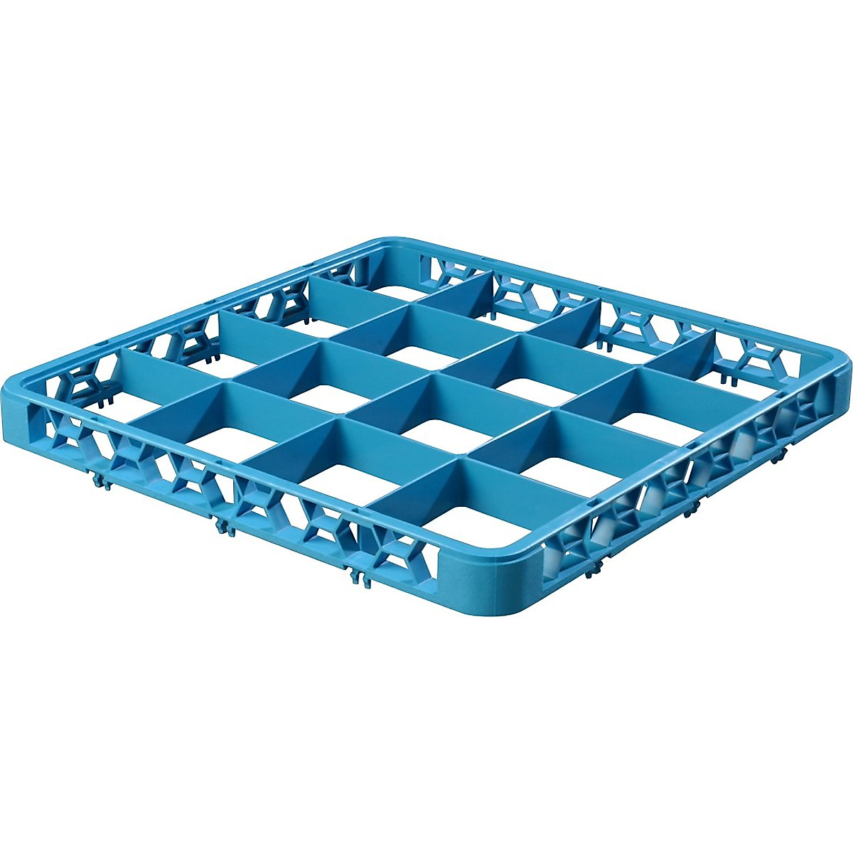 CFS OptiClean 16 Compartment Divided Glass Rack Extender, 1.78", CFS Blue