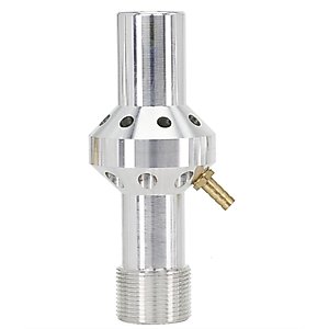 Sandblasting Machine Dedicated 4/8/10/12mm Boron Carbide Water Sandblasting Gun Nozzle, 40mm Thread Diameter Double Inlet Wear-resistant Sandblasting Gun Head (Color : Inner hole 6mm)
