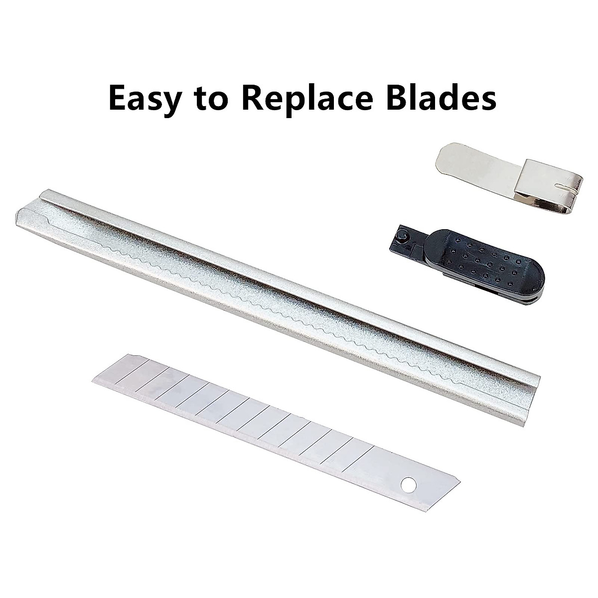 3Pcs 9mm Utility Knife Blades Vinyl knife wallpaper knife Paper Knife with 10pcs Black Blades Replacement for Office, Home, Arts Crafts