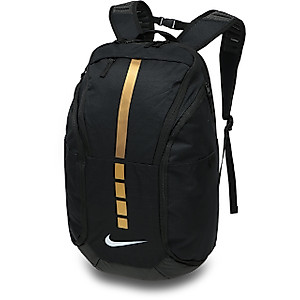Nike Hoops Elite Hoops Pro Basketball Backpack,Black/Metallic Gold,One Size