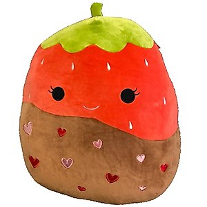 Squishmallow Official Kellytoy Valentines Squad Squishy Soft Plush Toy Animal (16 Inch, Scarlet Strawberry (Chocolate Dipped))