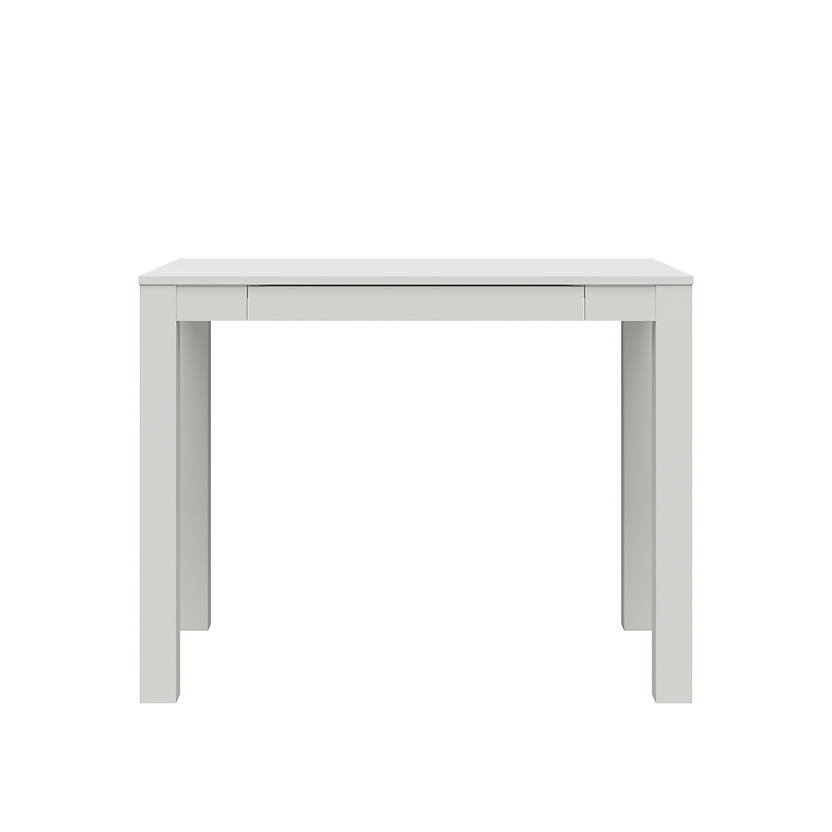 Ameriwood Home Parsons Desk with Drawer, White , 19.7D x 39W x 30H in