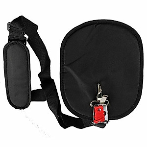 sleeri Weed Eater Strap Weedeater Harness - Universal String Trimmer Single Shoulder Pad Strap - Shoulder Arm Saver - Adjustable Grass Trimmer Weed Whacker Harness for Garden Lawn, Black