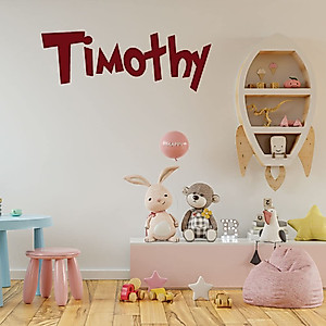 Personalized Name Nursery Wall Decal Vinyl Sticker | Multiple Font Options | Custom Kids Room Décor | Bedside Decals | Children’s Room | Car | Laptop