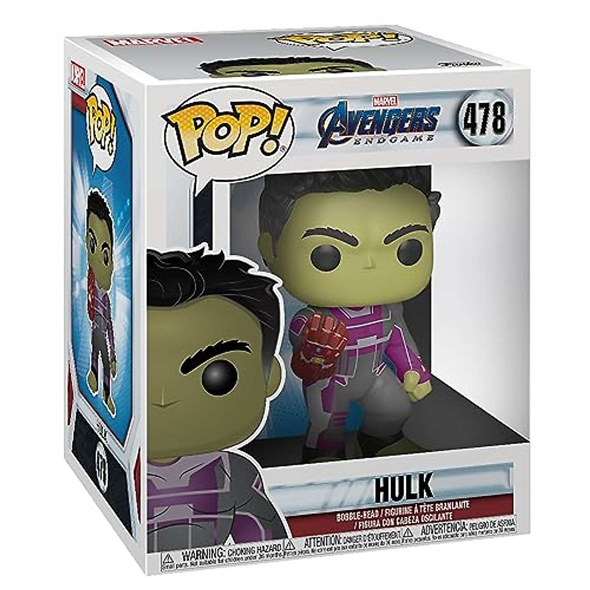 Funko Pop! Marvel: Avengers Endgame - 6" Hulk with Gauntlet, Multicolor, Standard