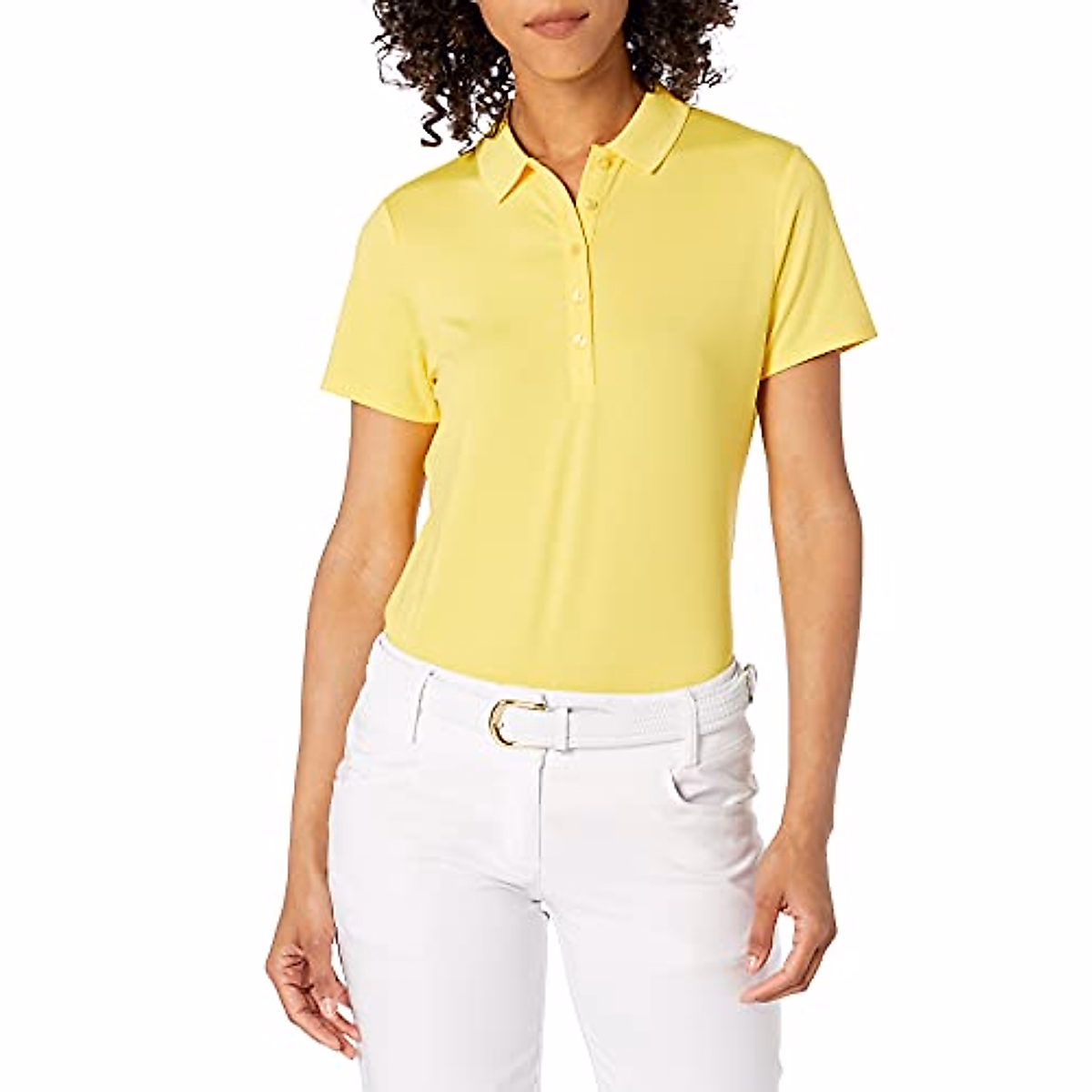 Callaway Short Sleeve Opti-dri Stretch Solid Polo, Lemon Zest, X Large