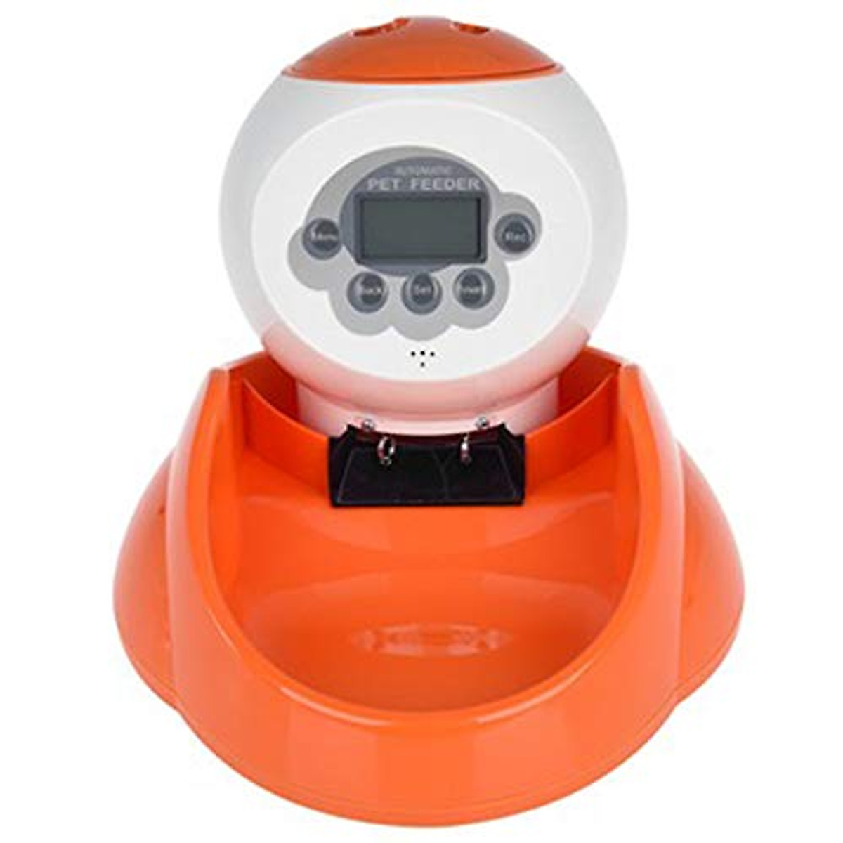 ZZK Automatic Pet Feeder with Recording Function Smart Pet Feeder Timer and Quantitative Feeder for Cats and Dogs